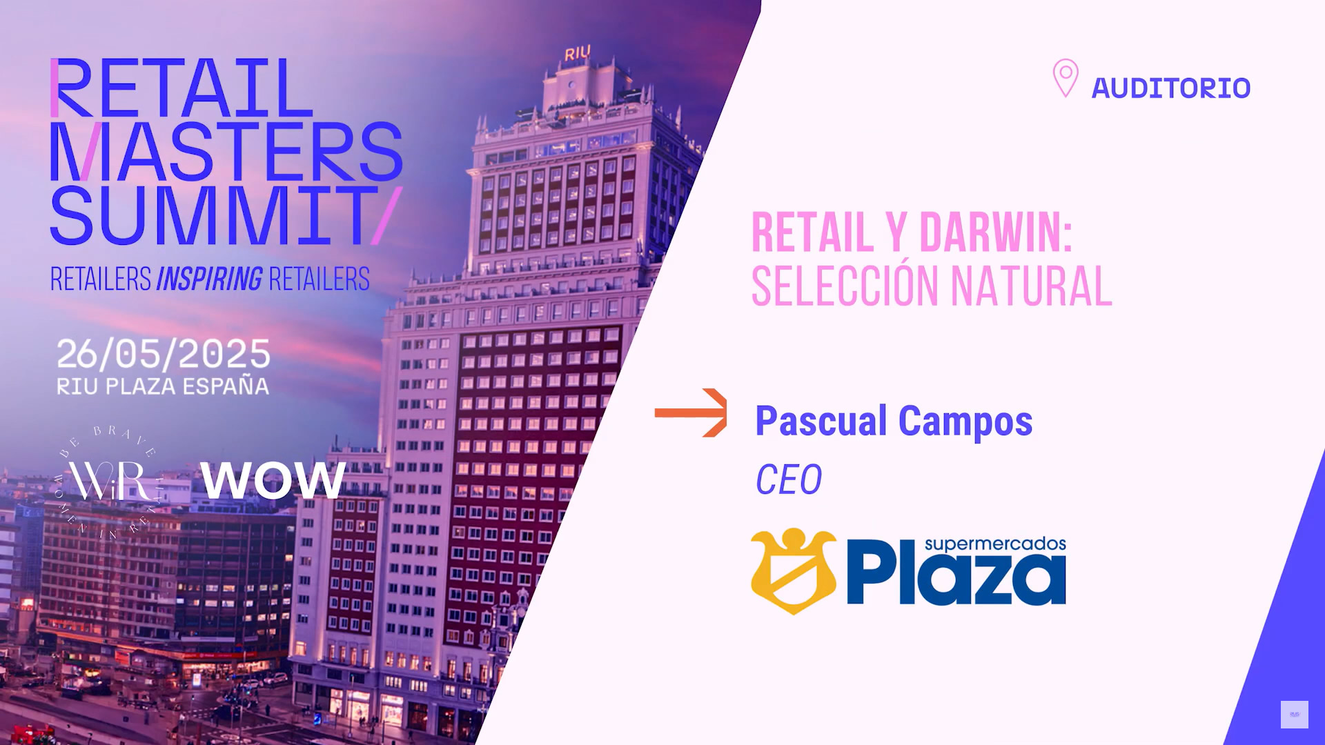 Ponencia completa de Pascual Campos Rus en el Retail Masters Summit. – Supermercados Plaza